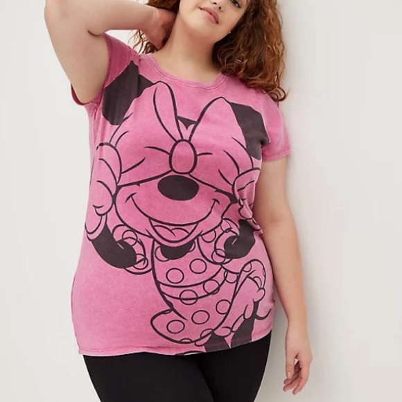torrid | Tops | Torrid Nwt Tunic Tee Cotton Mineral Wash Minnie Mouse ...